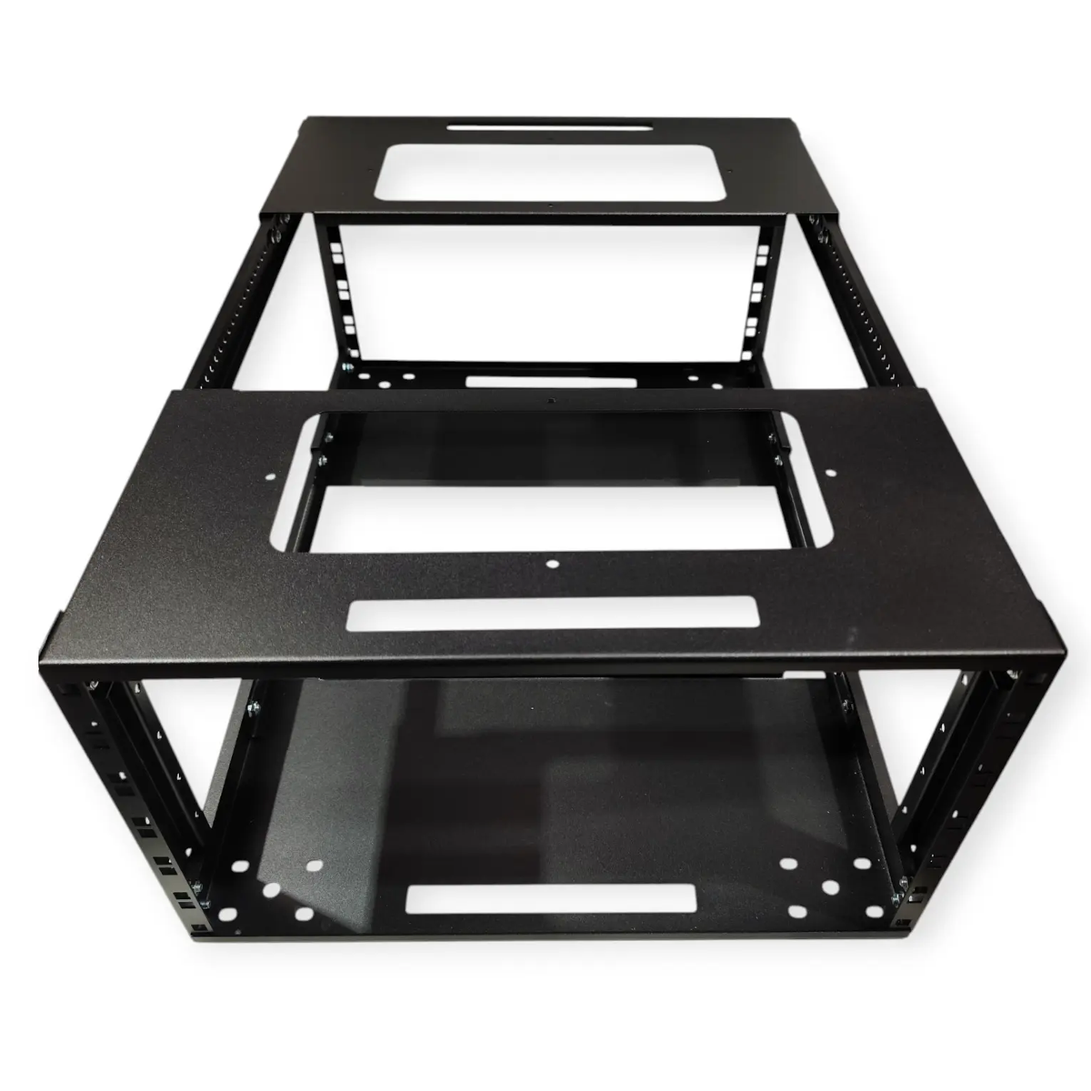 12U Adjustable Depth Open Rack 4 Post 19" 450-700MM Deep