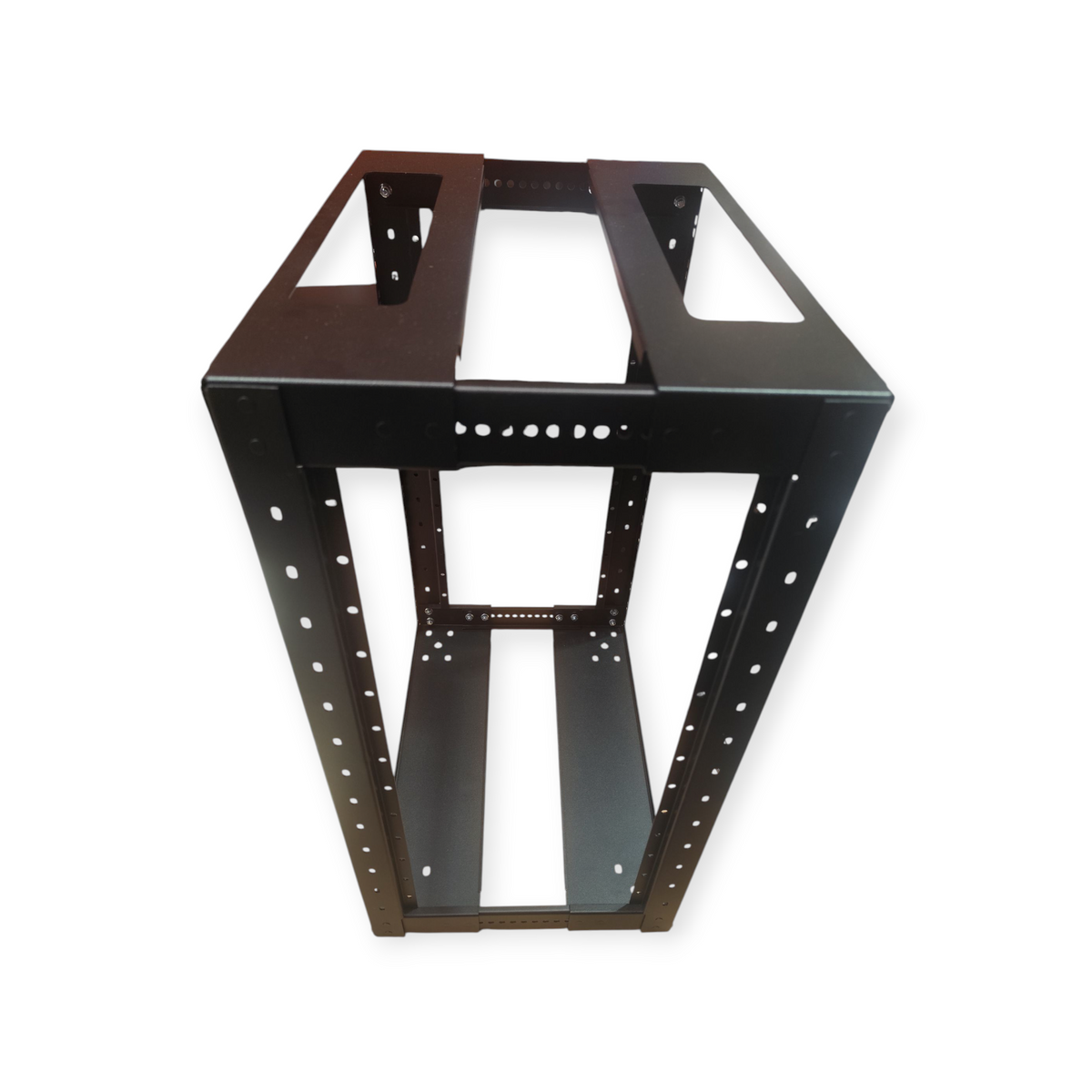 12U Adjustable Depth Open Rack 4 Post 19" 250-350mm Deep