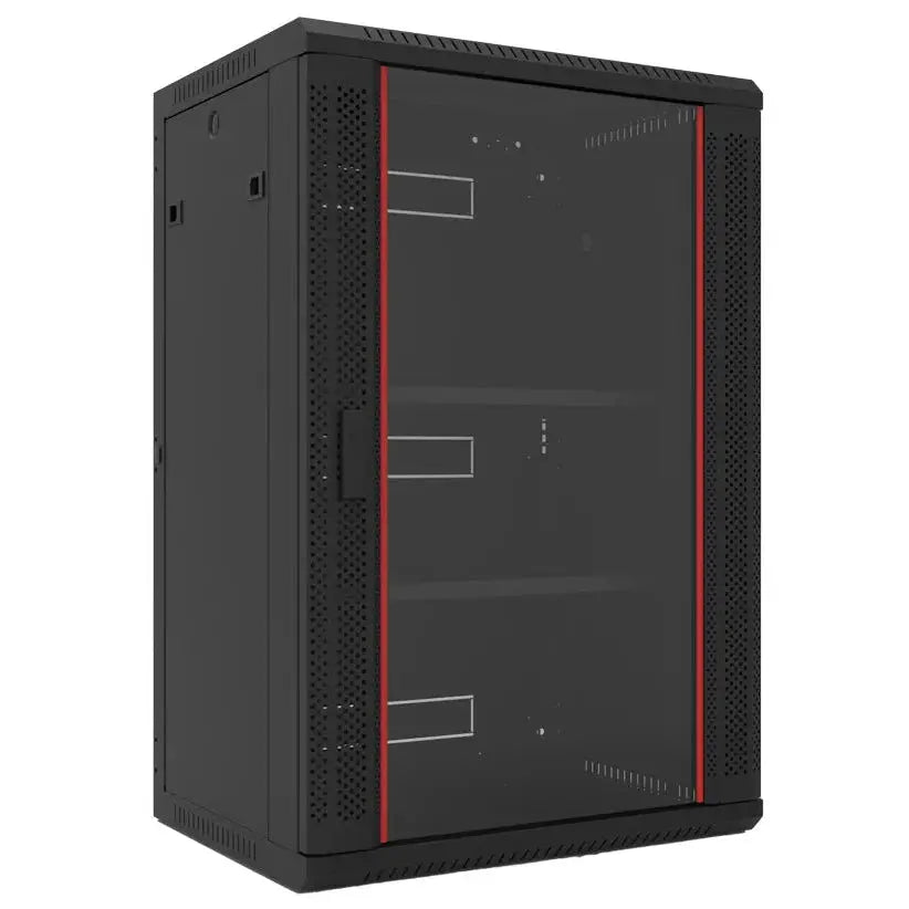 18U 450mm Redback Wall Mounted Data Cabinet + Shelf