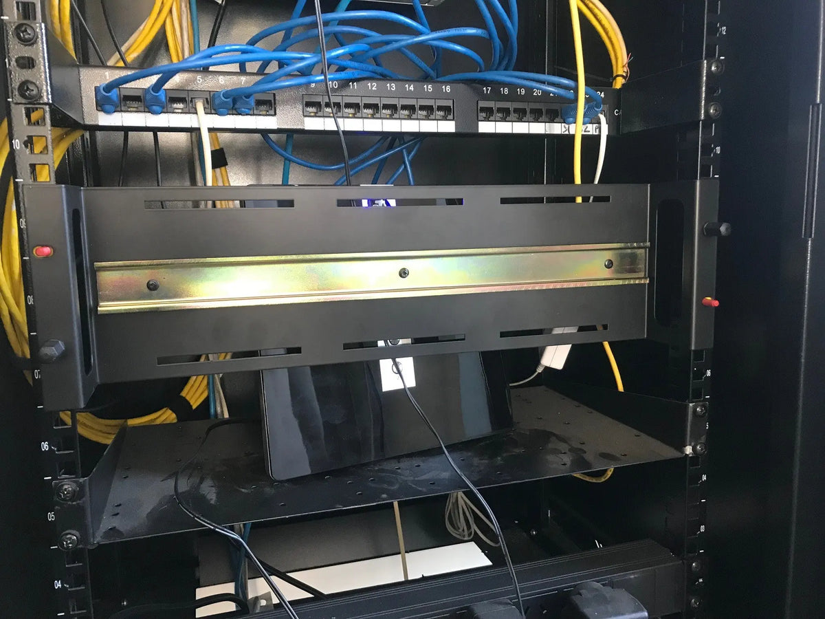 3u 19" Rack Mount DIN Rail Panel Bracket