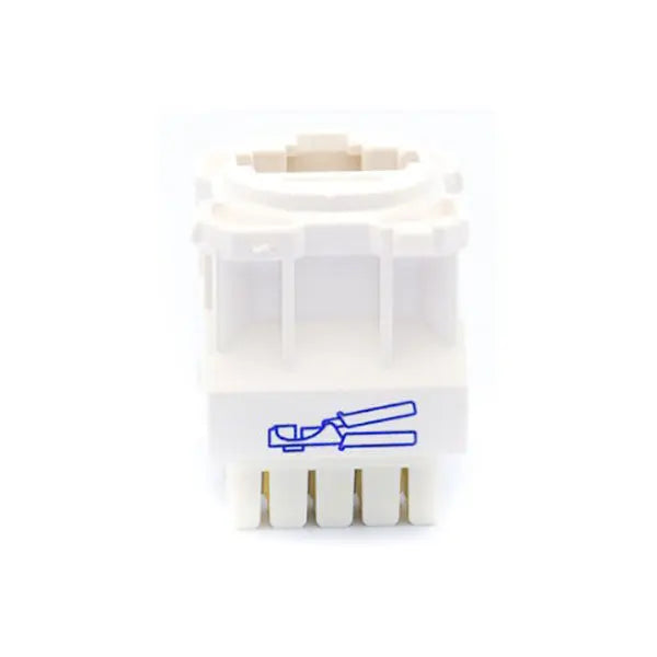 Amdex CAT6 RJ45 Network Insert White DA600WHT - MACARAC 19" Inch