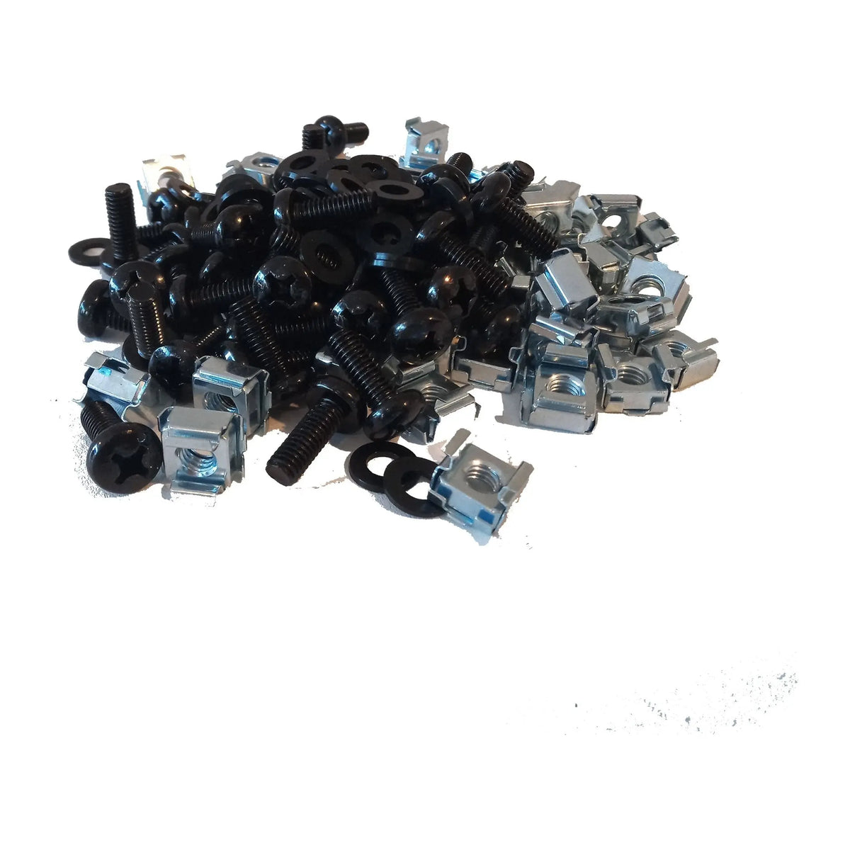 19" RACK MOUNT FASTENERS / 50 PACK (CageNuts Screw, Washers)