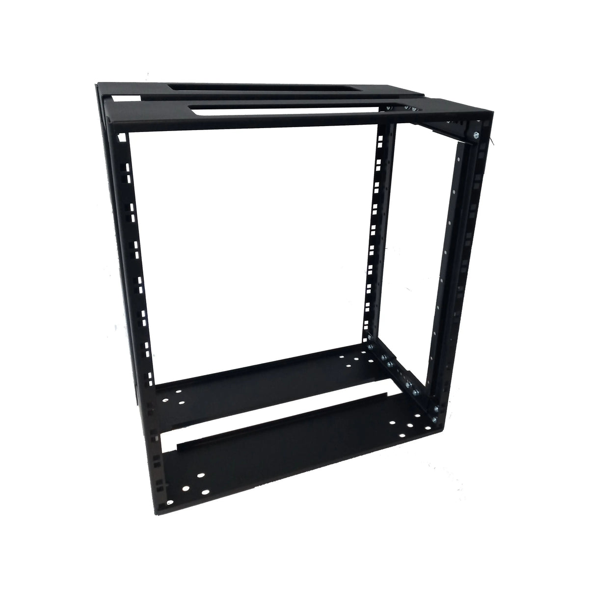 18U Adjustable Depth Open Rack 4 Post 19" 250-350mm Deep