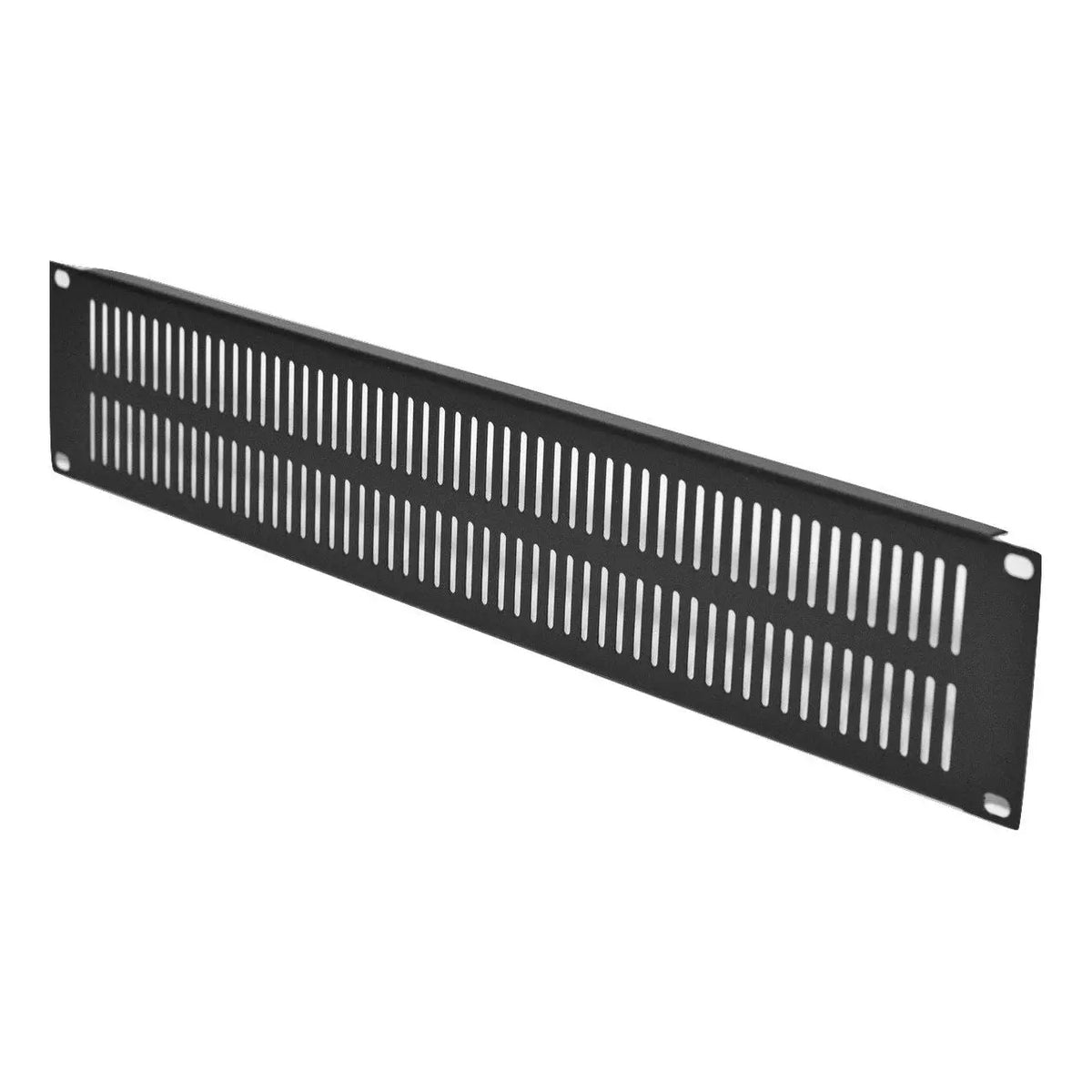 2U Vent Panel 19" Rack-Mount Black - MACARAC 19" Inch Sheetmetal