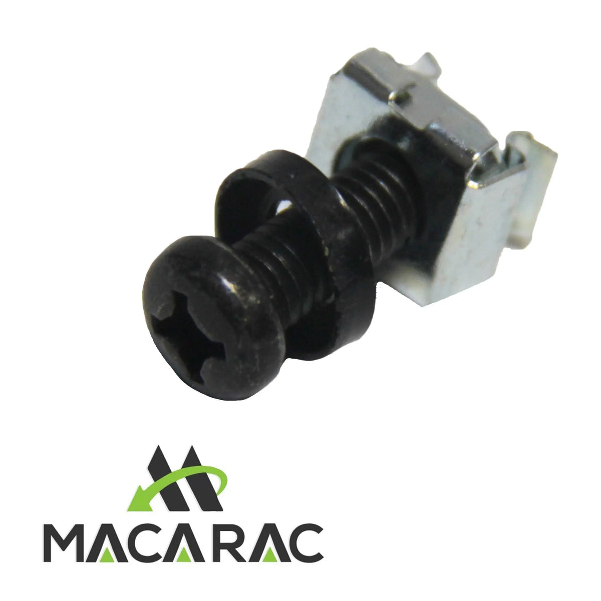 19" Rack Fasteners 4 Pack (Large Head Phillips Screws / Captive Washer