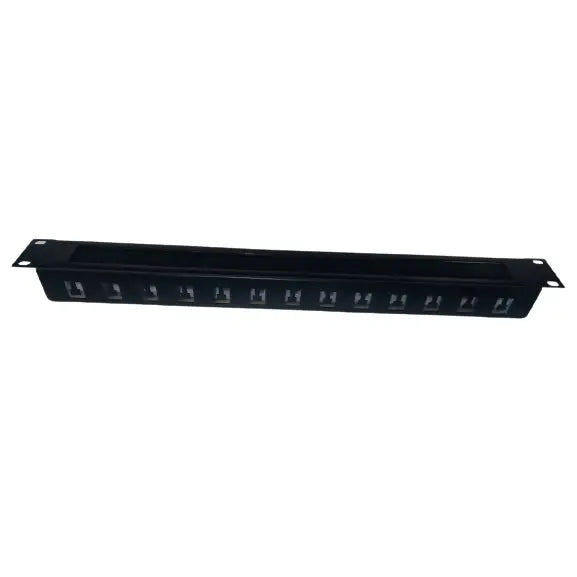 1U Cable Brush Panel With Lacing Bar 19" Inch Rack-Mount